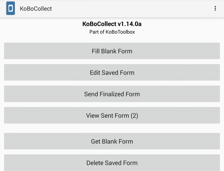 KoBo data collection using KoBoCollect with the help of KoBoToolbox